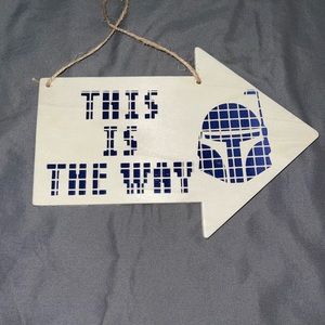 Star Wars | Accents | Star Wars Mandalorian This Is The Way Sign Blue ...